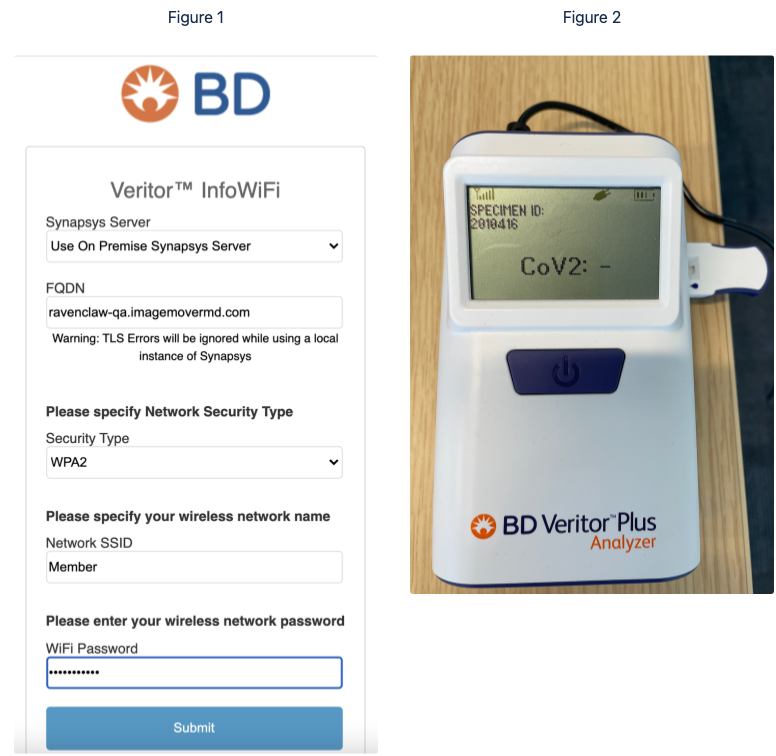 BD Veritor InfoWifi Configuration – Workflow Services